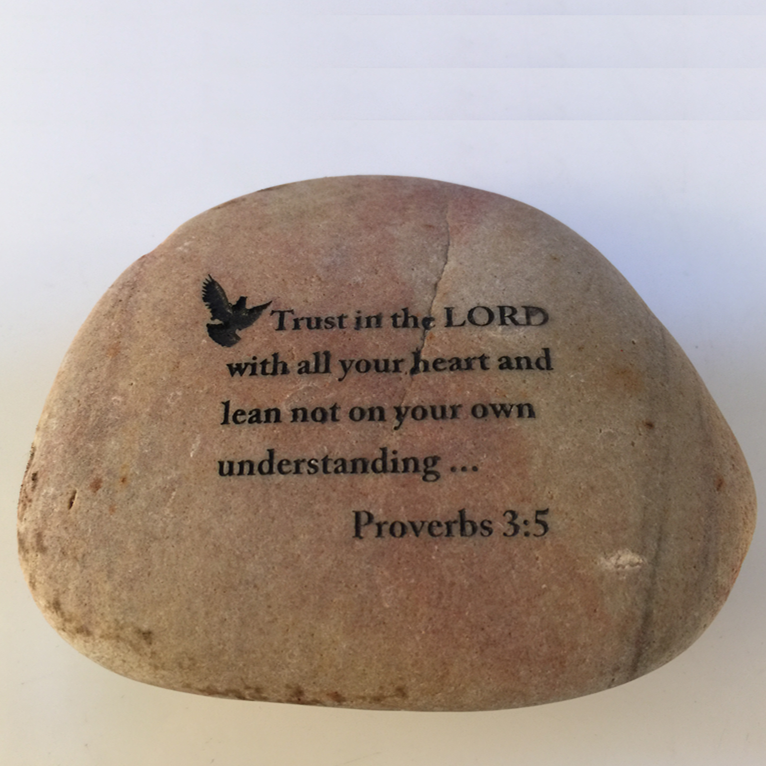 Wholesale Pebble stone souvenir spiritual gifts with words engraved ...
